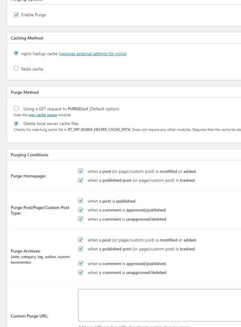 How to enable fastcgi cache for WordPress with aapanel