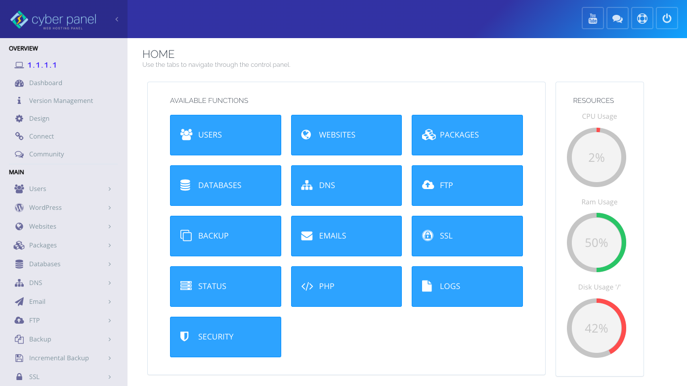 Top 10 List Of Free Web Control Panels And Their Key Features