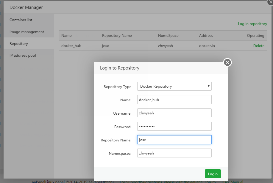 How To Use Docker Manager Aapanel Free Hosting Control Panel One Click Lamplemp
