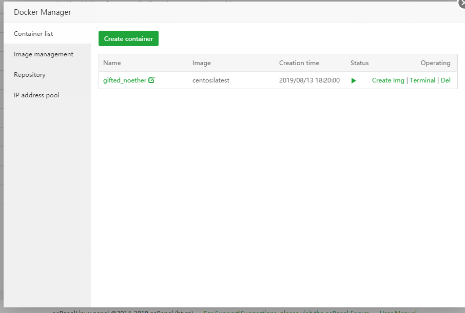 How to use Docker Manager - aaPanel - Free Hosting control panel. One ...