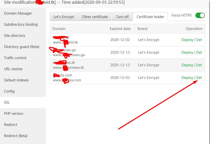 Properly Remove Lets Encrypt Ssl With Aapanel Aapanel Free Hosting