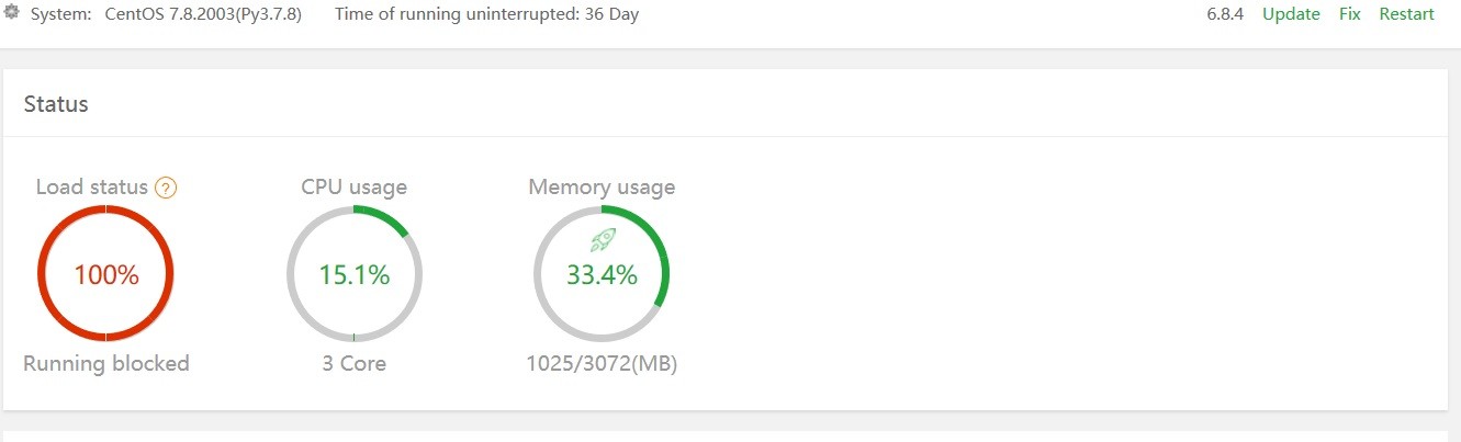 aapanel CPU Utilization is reaching 100% - aaPanel - Free Hosting control panel. One-click LAMP ...