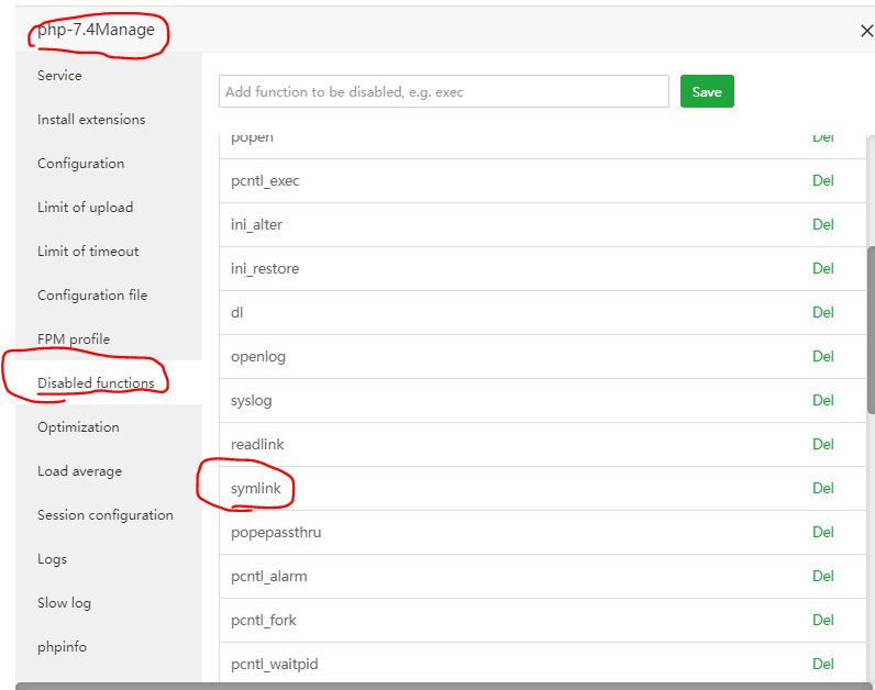 symlink() has been disabled for security reasons ? how to enable - aaPanel - Free Hosting ...