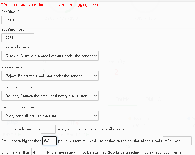 Anti-Spam Gateway - aaPanel - Free Hosting control panel. One-click ...