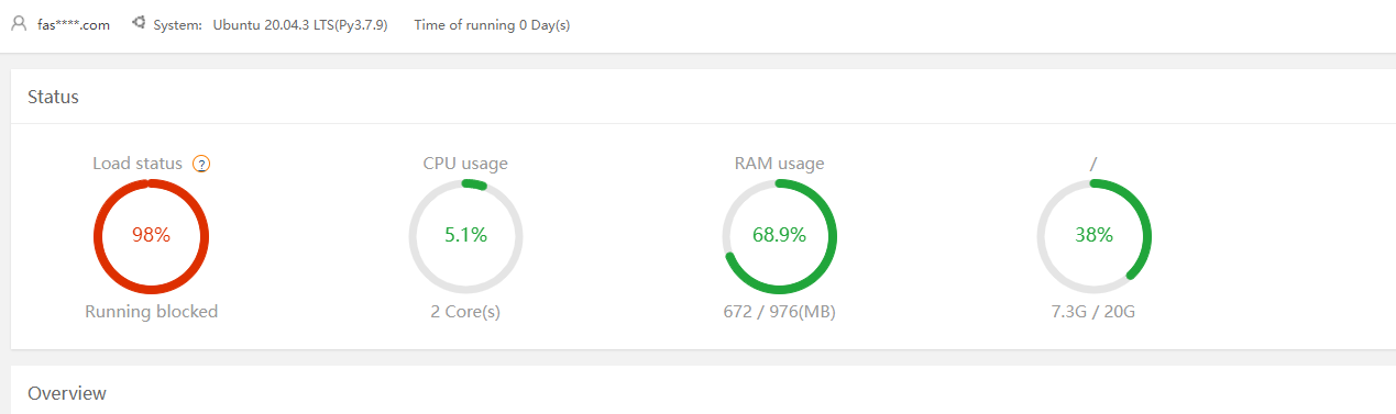 Load Status 100 The Other Is Fine Aapanel Free Hosting Control Panel One Click Lamplemp