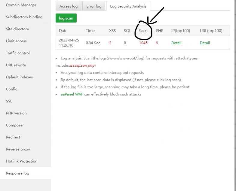 Continuous access logs for attacks (Random GET requests) - aaPanel - Free Hosting control panel ...