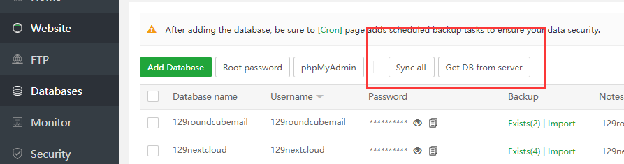 Cant Delete Database And Start Mysql Aapanel Free Hosting Control Panel One Click Lamplemp