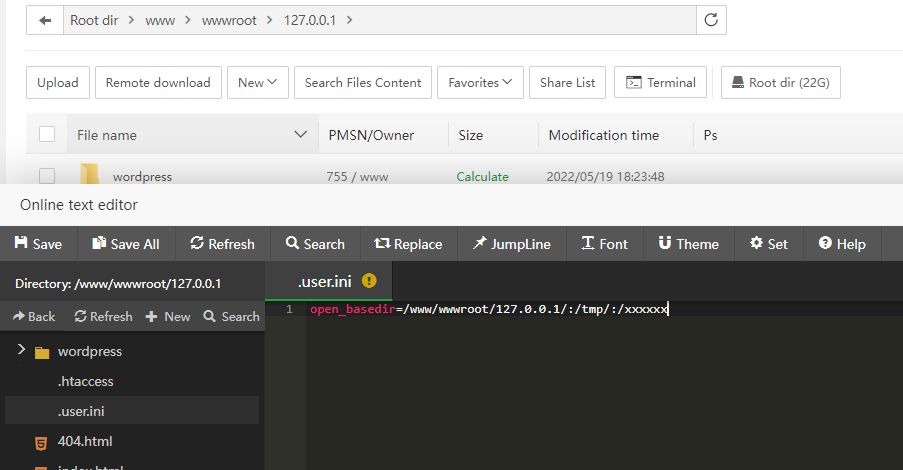 Limited access error when creating a website with Laravel - aaPanel - Free Hosting control panel ...