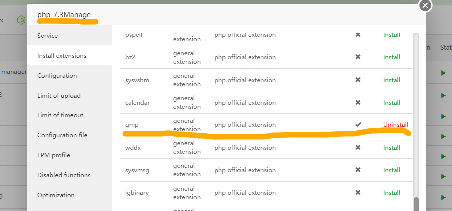 Required Gmp Php Extension Aapanel Free Hosting Control Panel One Click Lamplemp