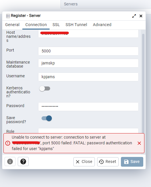POSTGRES authentication failed for user "ANY" - aaPanel - Free Hosting control panel. One-click ...