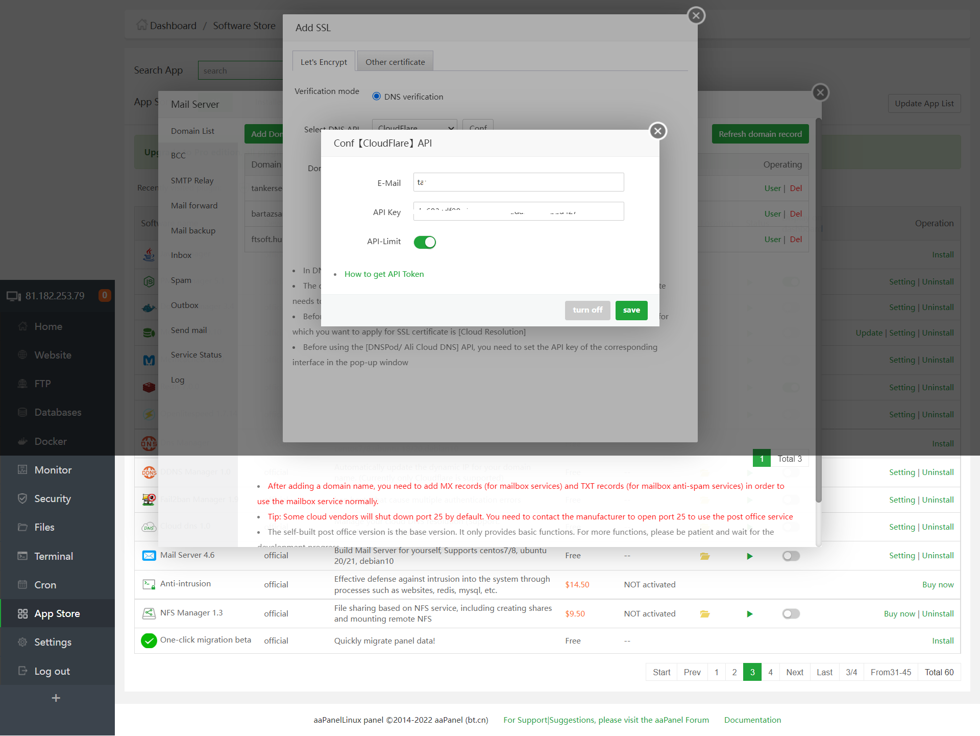 Site error - aaPanel - Free Hosting control panel. One-click LAMP/LEMP.