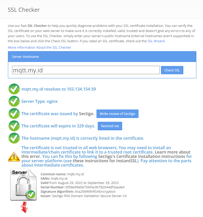 Ssl Cert Issue The Certificate Is Not Trusted In All Web Browser Aapanel Free Hosting