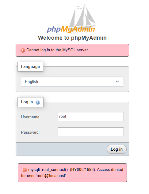 Cant Connect To Mariadb As Root Aapanel Free Hosting Control Panel One Click Lamplemp