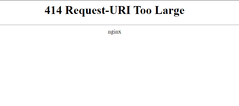 414 Request-URI Too Large, how i can solve it - aaPanel - Free Hosting control panel. One-click ...