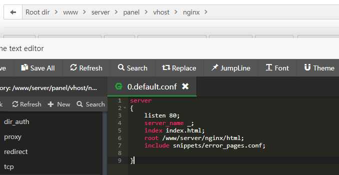 Custom Error Pages Aapanel Free Hosting Control Panel One Click