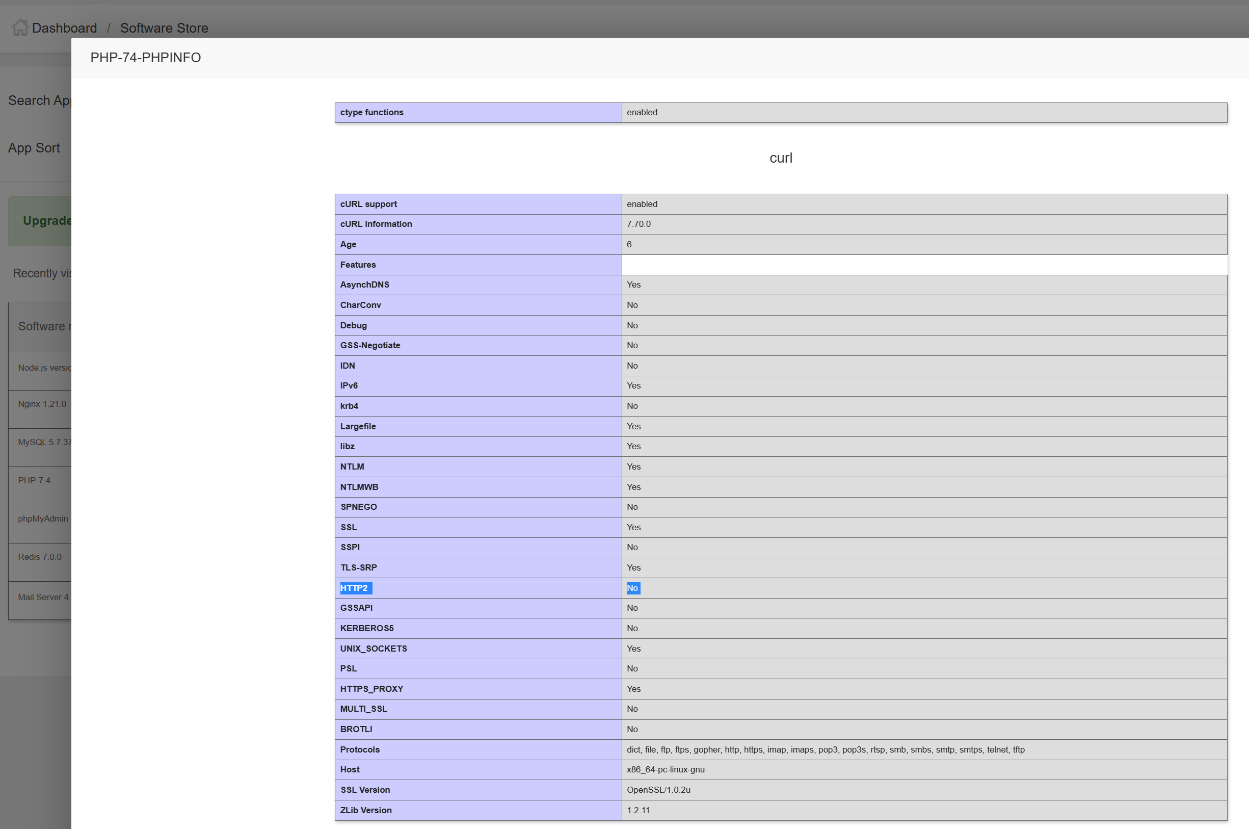 How can I enable HTTP/2 in CURL? - aaPanel - Free Hosting control panel. One-click LAMP/LEMP.