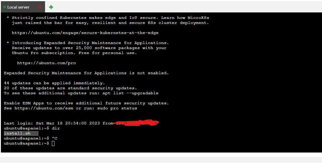 how to access /www/wwwroot/site from terminal - aaPanel - Free Hosting ...