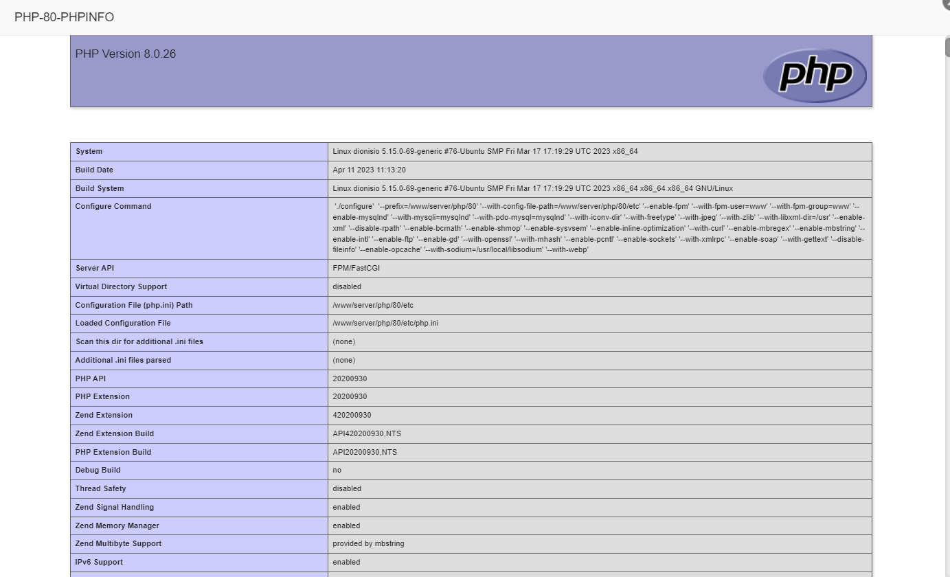 install extension SQLSRV dan PDO_SQLSRV PHP 8.1 aapanel - aaPanel ...