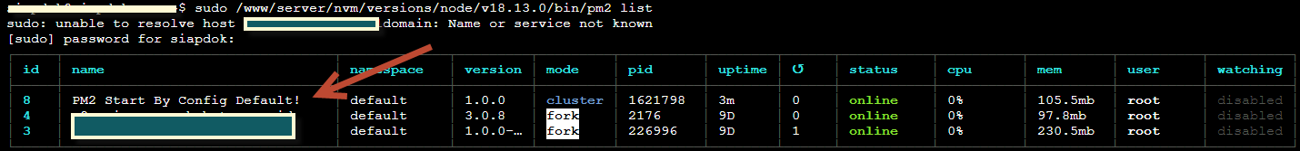 PM2 Manager Not Show Process List - aaPanel - Free Hosting control panel. One-click LAMP/LEMP.