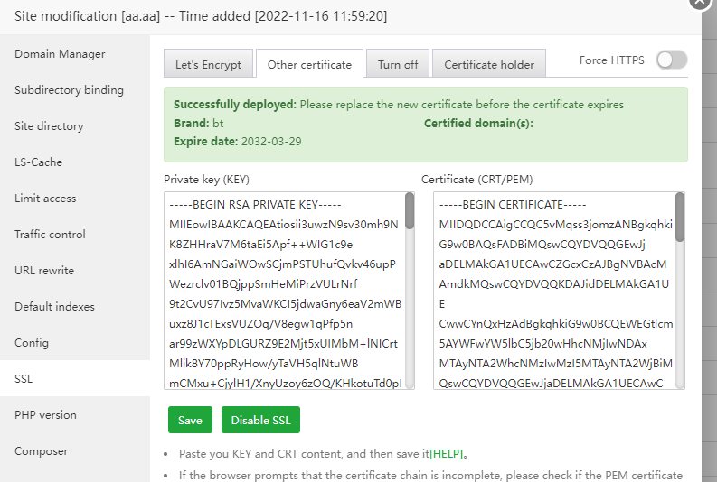 "Other Certificates" section not working after upgrade to 6.8.28 ...