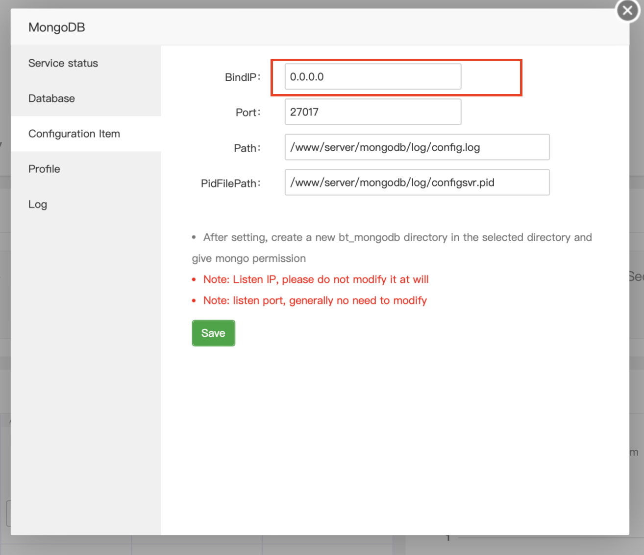 How to connect MongoDB on the new aapanel ? - aaPanel - Free Hosting control panel. One-click ...
