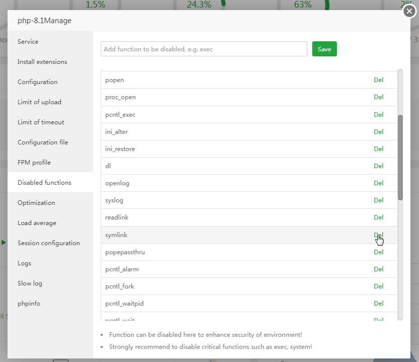 How to enable symlink - aaPanel - Free Hosting control panel. One-click LAMP/LEMP.