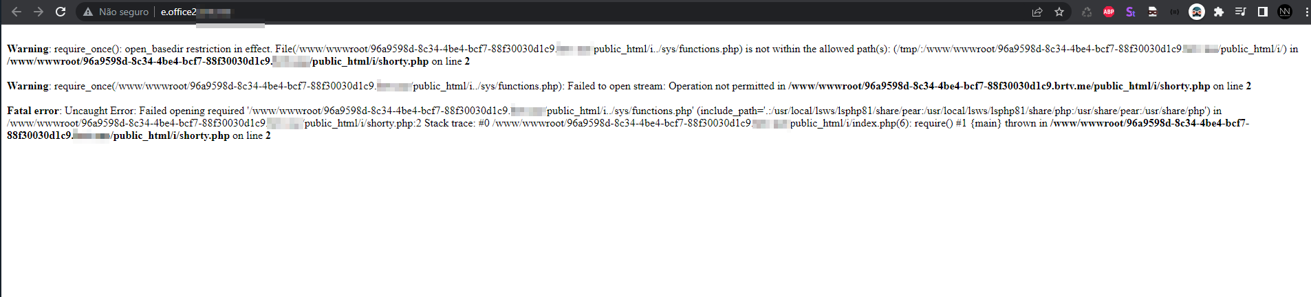 open_basedir restriction - aaPanel - Free Hosting control panel. One-click LAMP/LEMP.