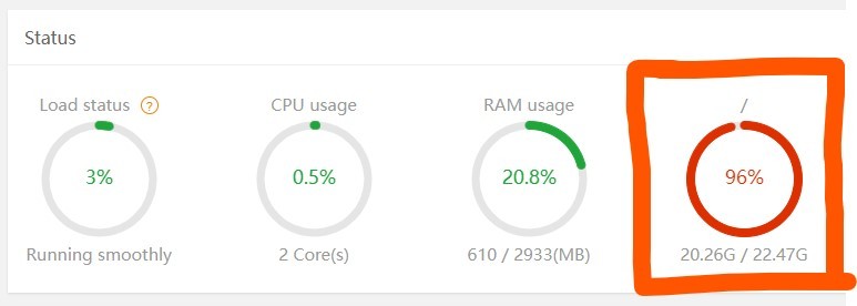 How to resize storage - aaPanel - Free Hosting control panel. One-click LAMP/LEMP.