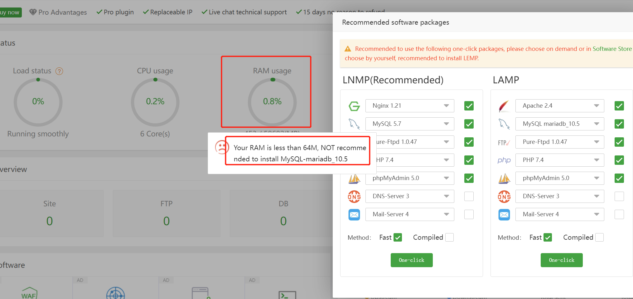 My newly installed system prompts that there is no content to install MySQL - aaPanel - Free ...