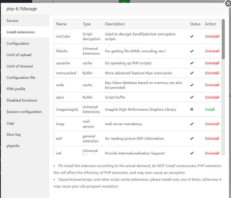 imagemagick installation problem - aaPanel - Free Hosting control panel. One-click LAMP/LEMP.