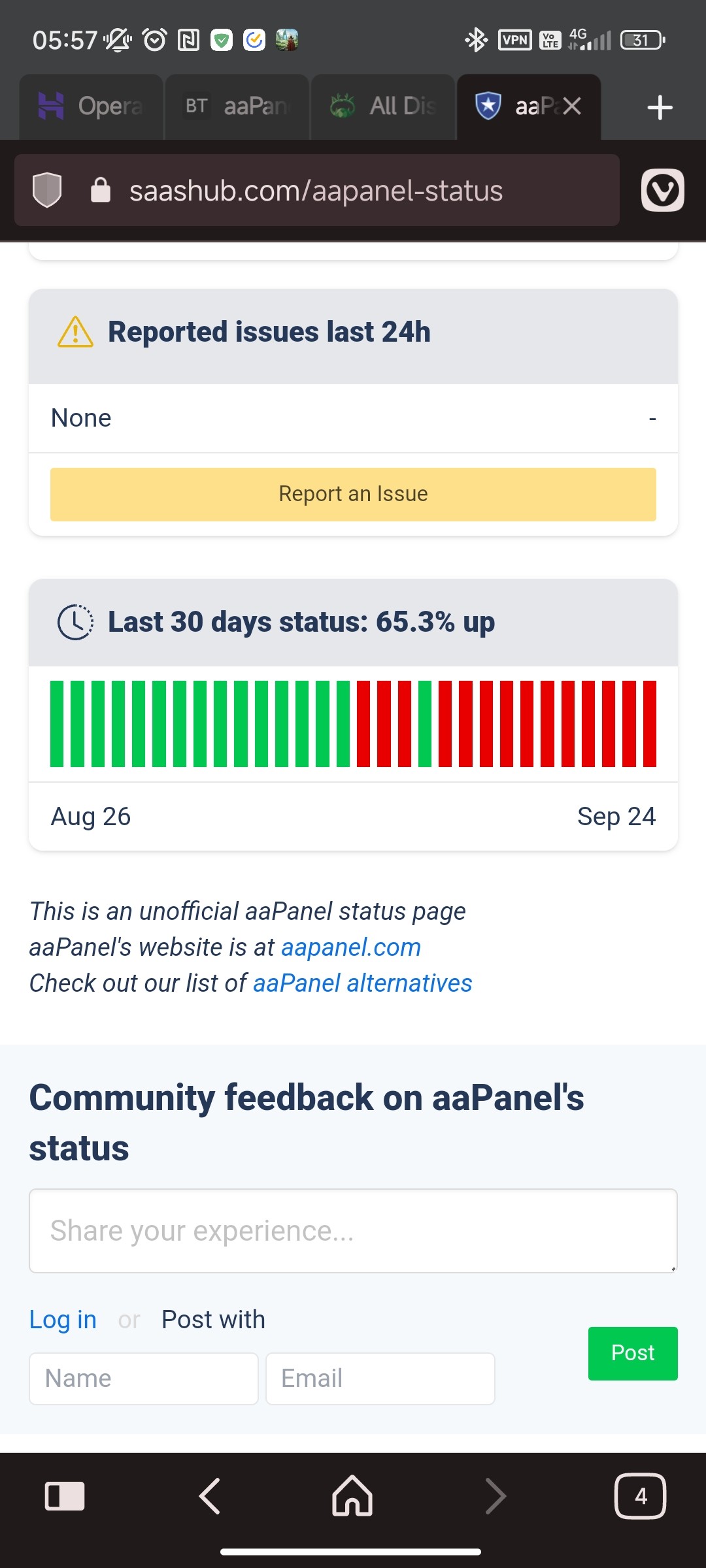 Almost every night aapanel.com is down? What happening? - aaPanel ...