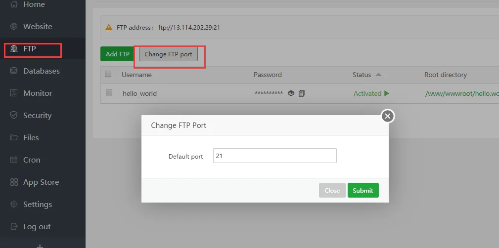 How To Manage And Customize Sidebar Menu Aapanel Free Hosting Control Panel One Click