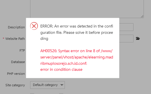 Apache Solution Aapanel Free Hosting Control Panel One Click Lamplemp