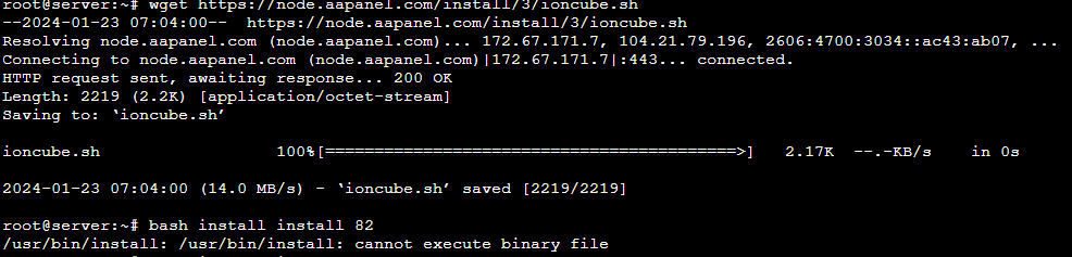 Install Ioncube Loader Php 82 Aapanel Free Hosting Control Panel