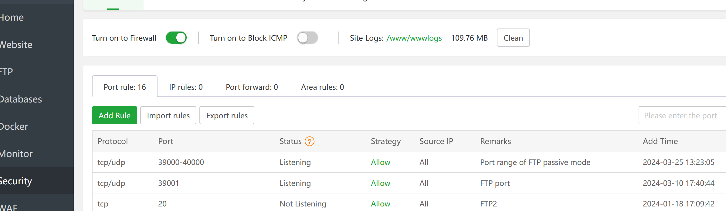 Cannot Connect To Ftp From Filezilla Aapanel Free Hosting Control Panel One Click Lamplemp