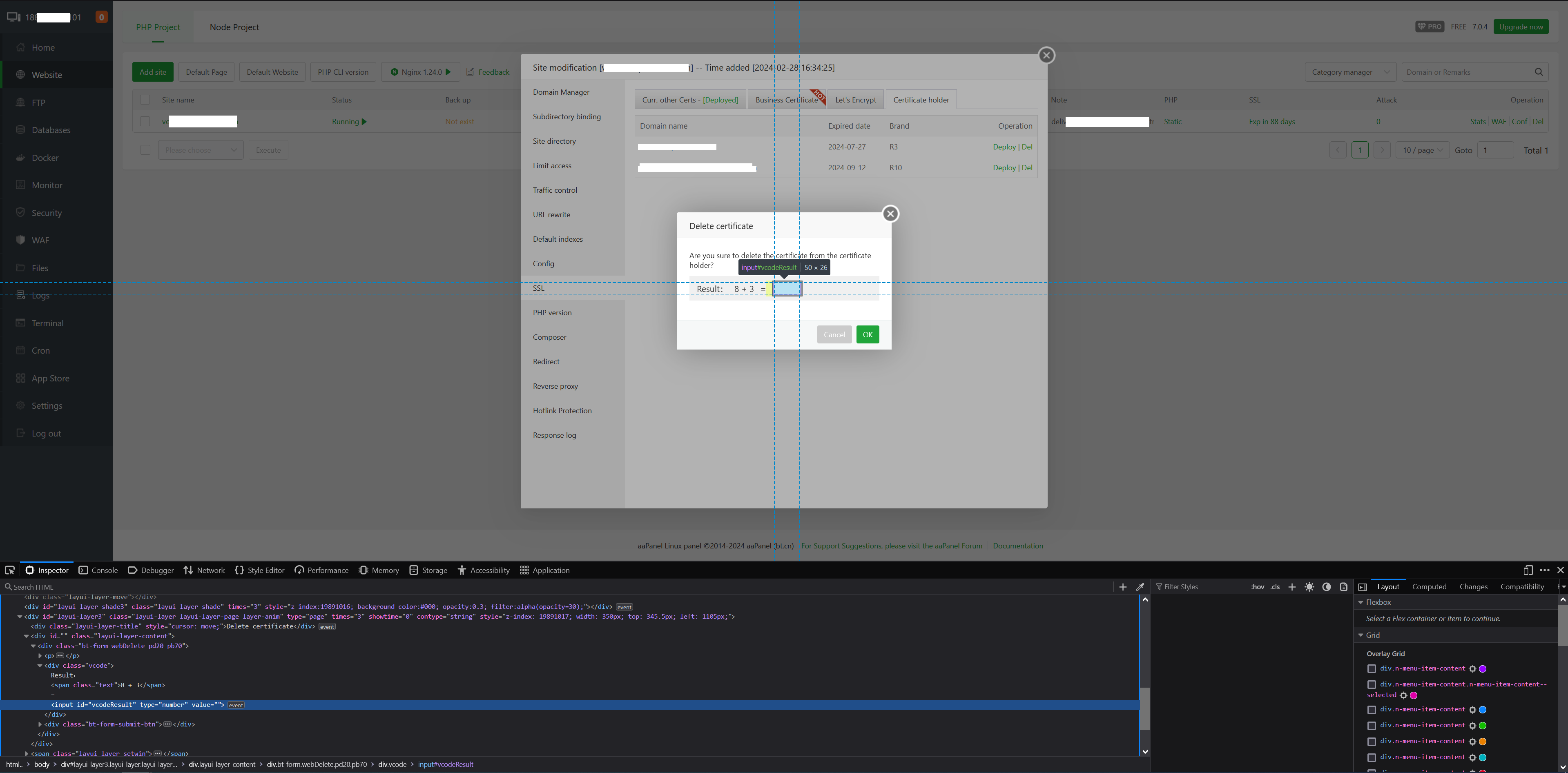 aaPanel 7.0.5 released on 18 Jun. 2024 - aaPanel - Free Hosting control ...
