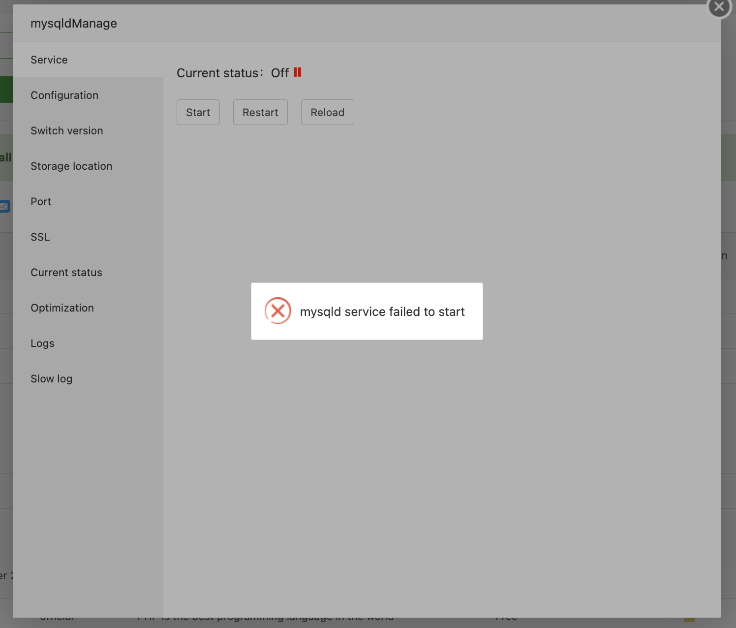 Help My MySQL won't run after update - aaPanel - Free Hosting control panel. One-click LAMP/LEMP.