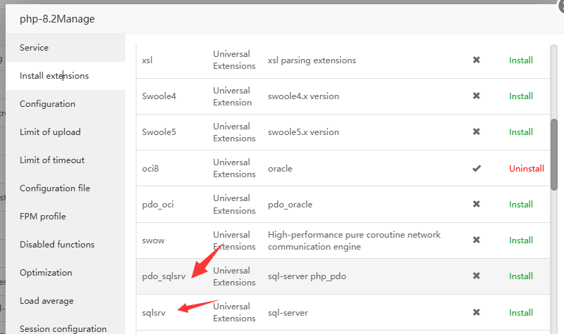 Ubuntu 20.04.4 Lts, Install SQL Server Extension on php 8.1 - aaPanel - Free Hosting control ...