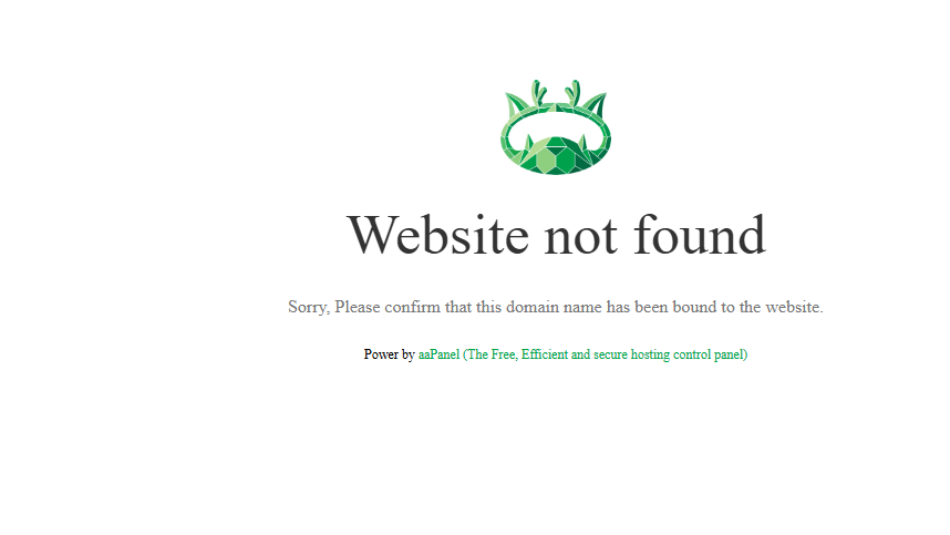 Sorry, Please confirm that this domain name has been bound to the ...