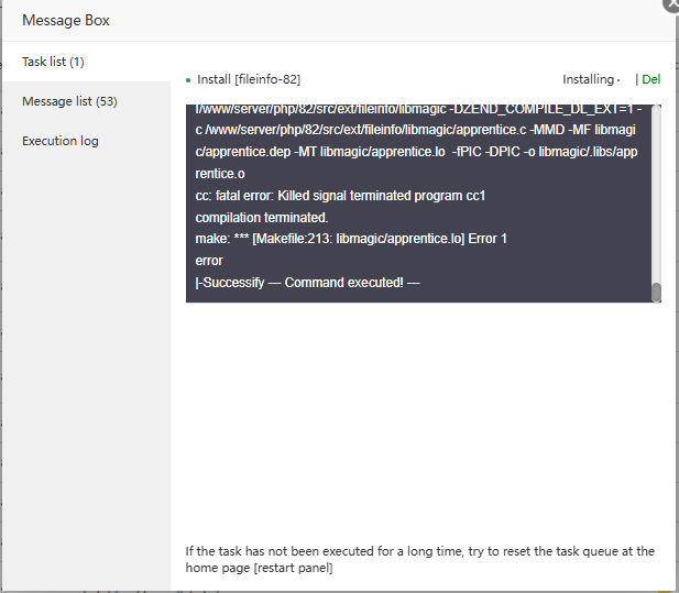 Php8 Cant Install Fileinfo Extension Aapanel Free Hosting Control Panel One Click Lamplemp
