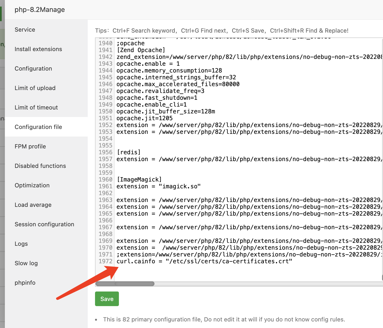 Error: cURL error 60: SSL certificate problem - aaPanel - Free Hosting control panel. One-click ...