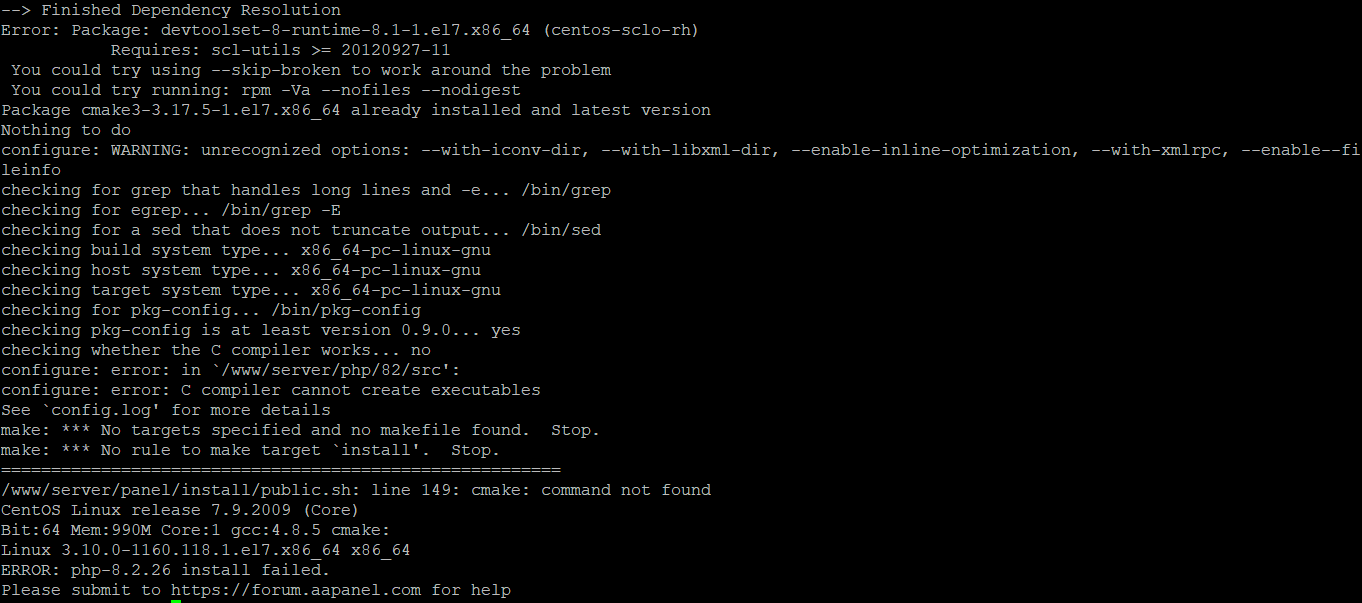 Install Or Enable Phps Fileinfo Extension Error Aapanel Free Hosting Control Panel One