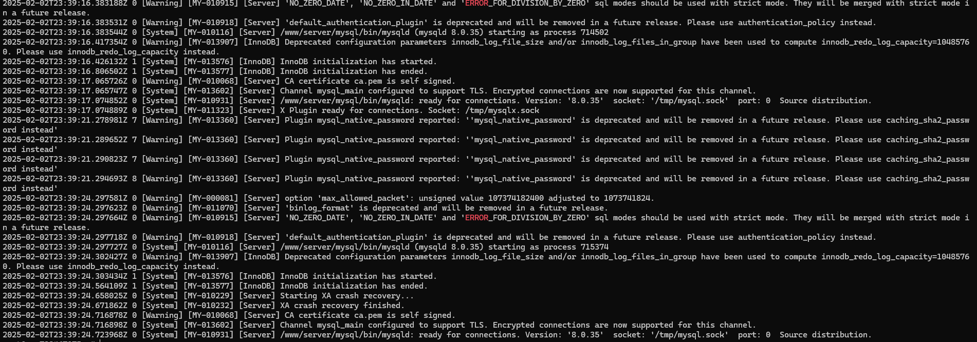 Database Connection Error Aapanel Free Hosting Control Panel One Click Lamplemp