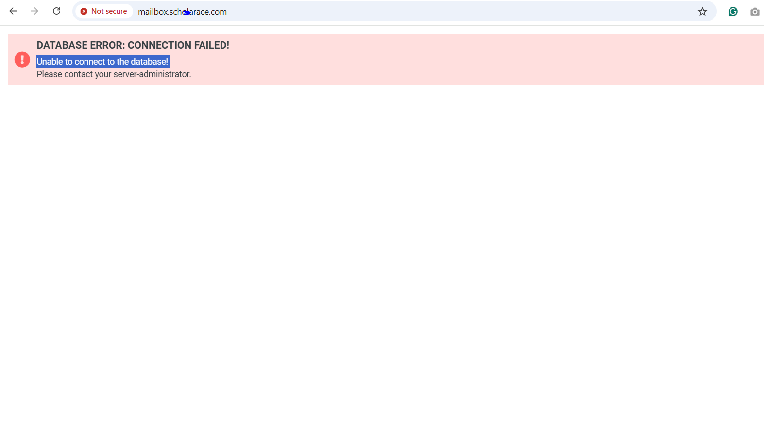 roundcube mailbox showing error of Unable to connect to the database! - aaPanel - Free Hosting ...