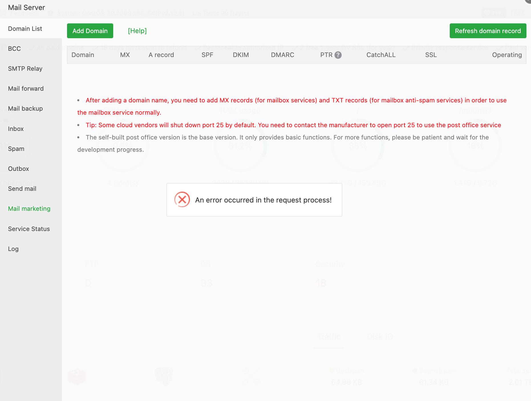 MAIL SERVER NOT WORKING AFTER UPDATE TO LATEST VERSION - aaPanel - Free ...