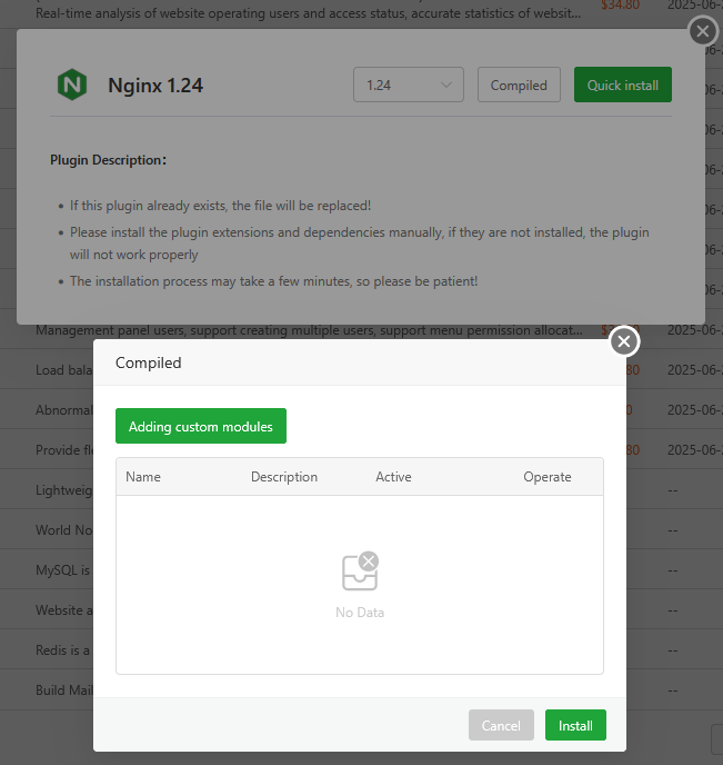 Guide : Install Nginx with PageSpeed Module - aaPanel - Free Hosting control panel. One-click ...