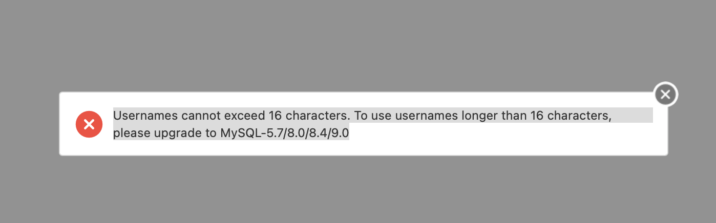 Usernames cannot exceed 16 characters - aaPanel - Free Hosting control panel. One-click LAMP/LEMP.